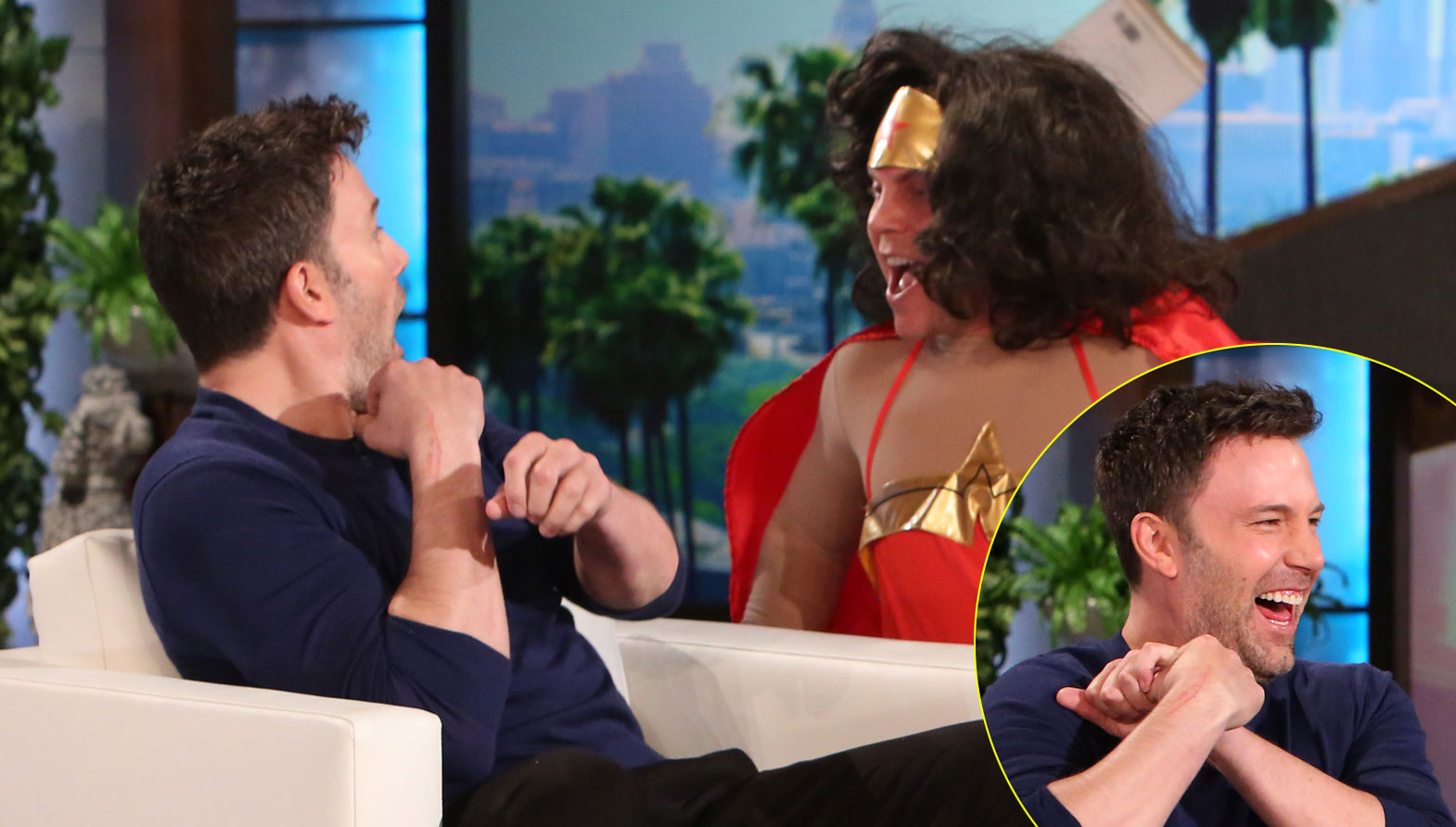 Ben Affleck Gets Scared by Wonder Woman on ‘Ellen’ (Video) | Ben ...