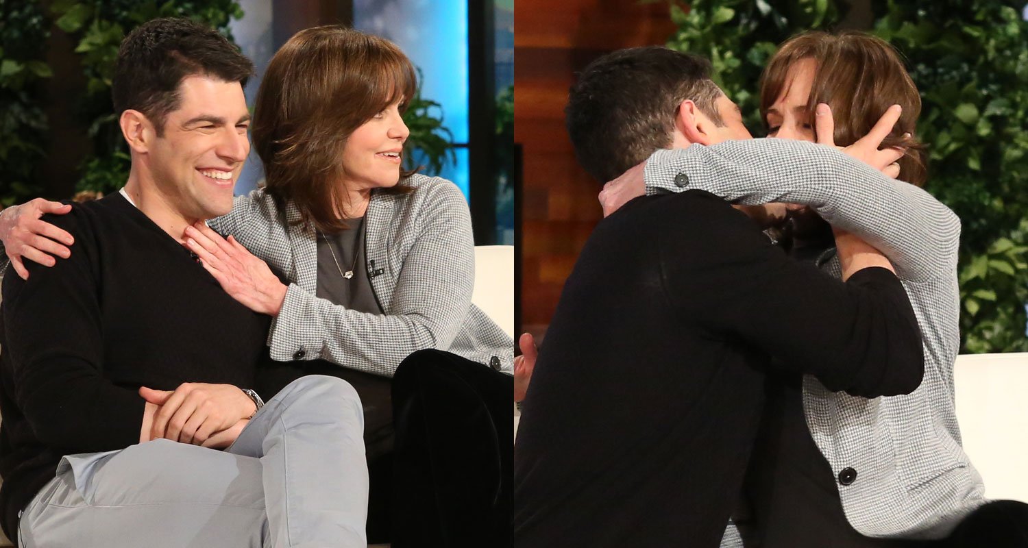 Max Greenfield & Sally Field Make Out on ‘Ellen’ (Video) | Ellen ...