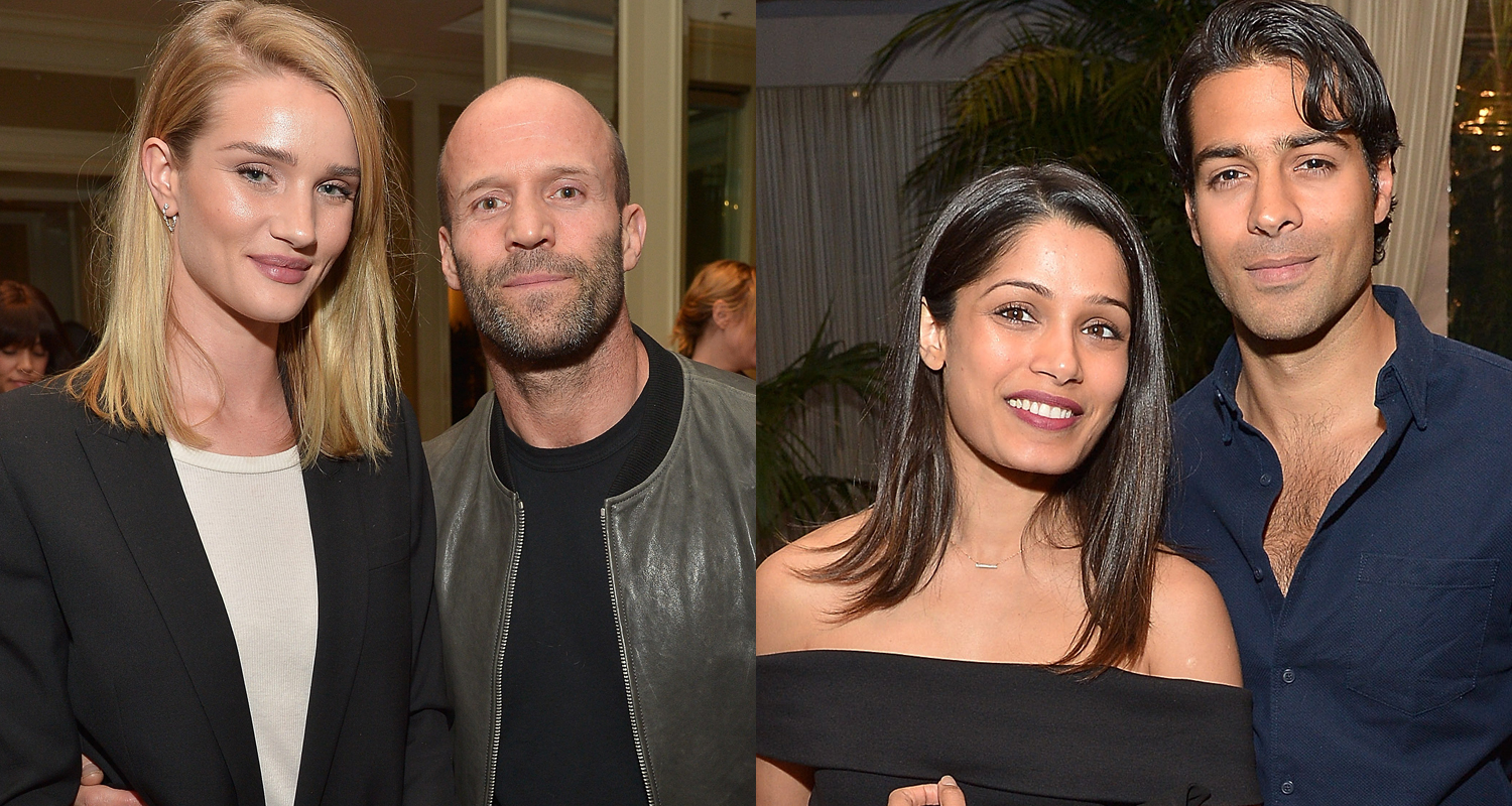 Rosie Huntington-Whiteley & Freida Pinto Couple Up At Dr. Nigma Talib ...