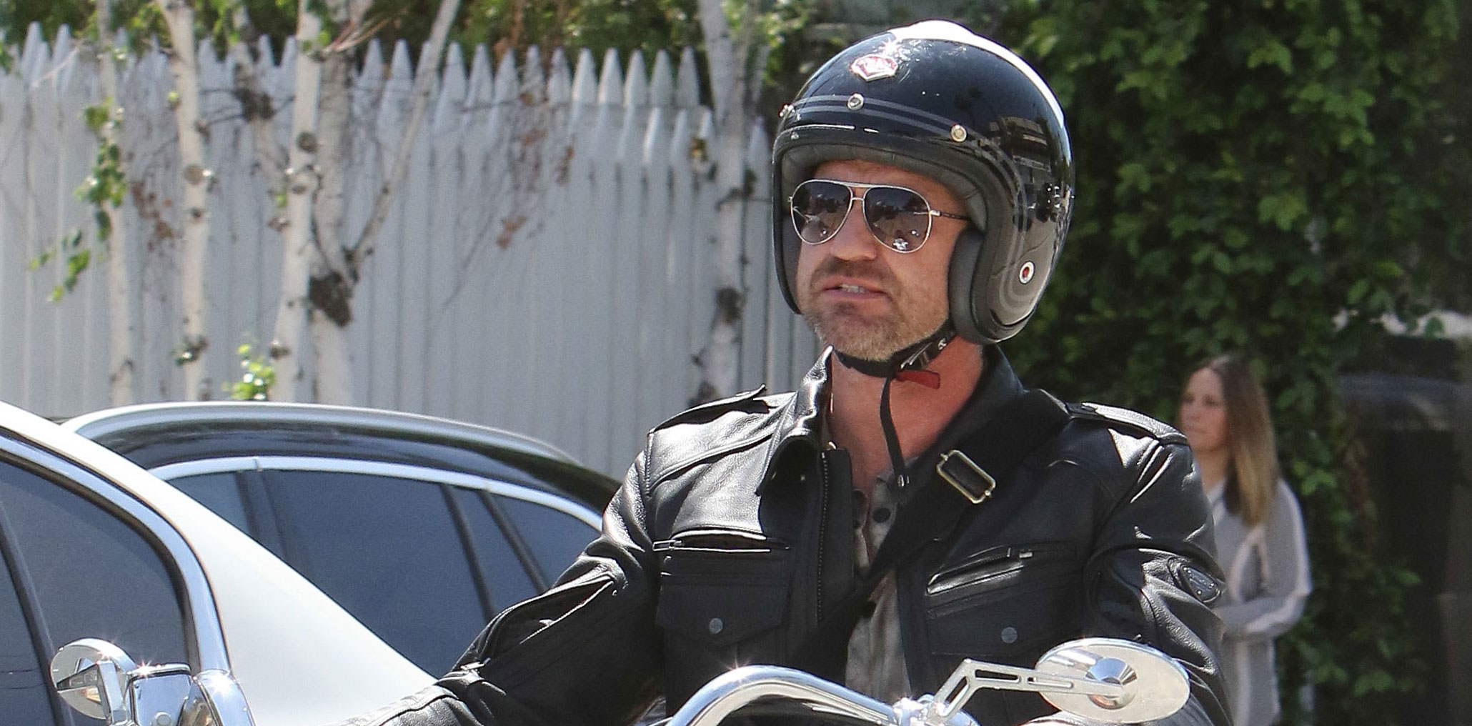 Gerard Butler Takes a Mid-Week Motorcycle Ride in WeHo | Gerard Butler ...
