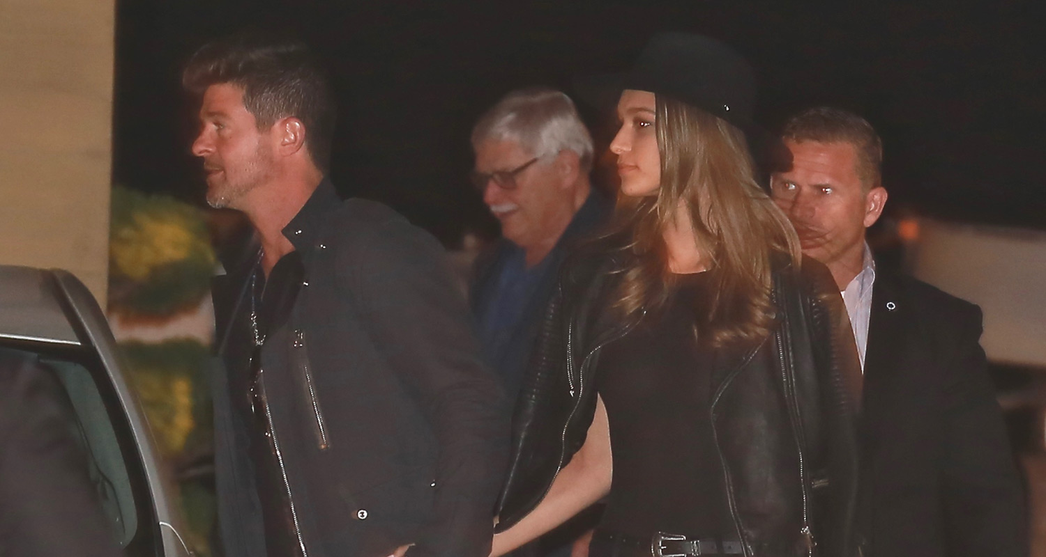 Robin Thicke & April Love Geary Have a Date Night in Malibu | April ...