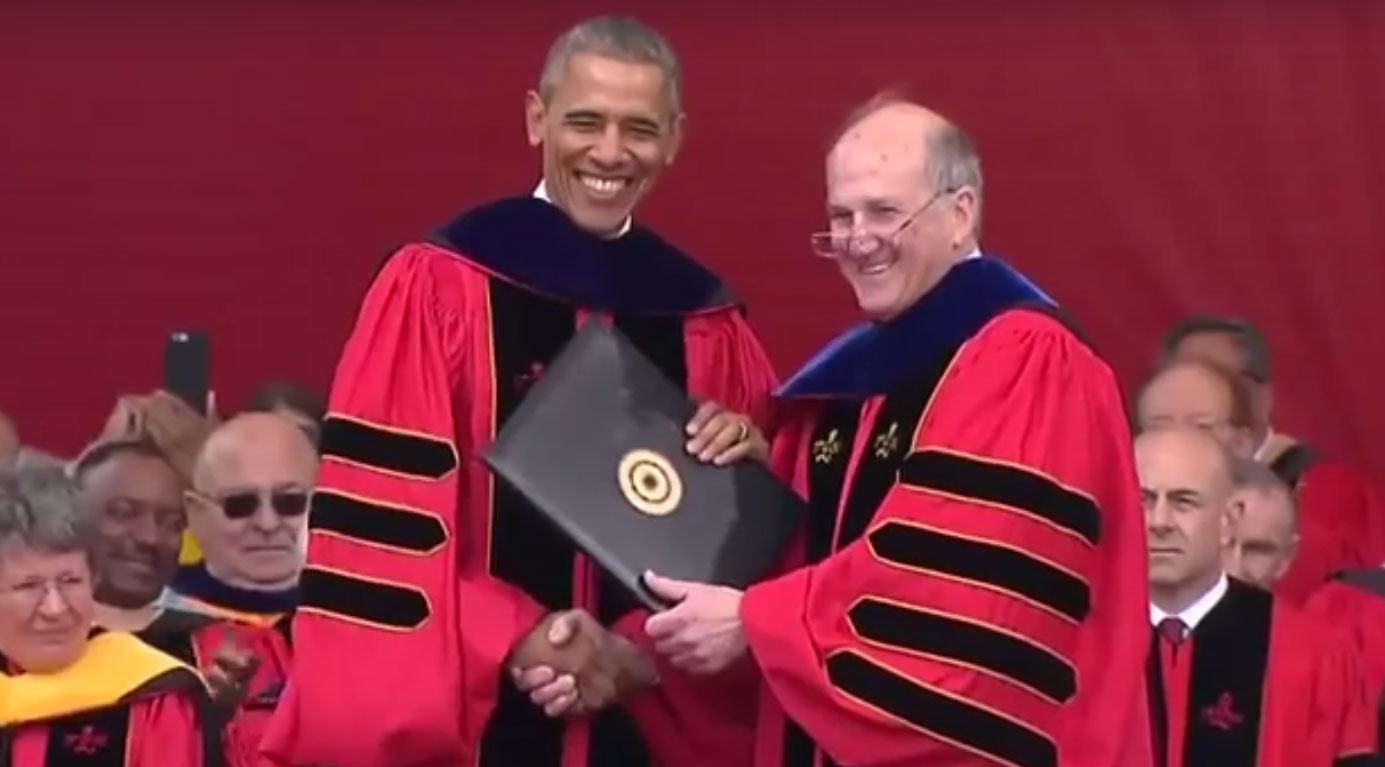 President Obama References Donald Trump in Rutgers University ...