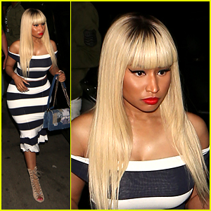 Nicki Minaj Stuns in Stripes at Meek Mill’s Playhouse Party | Nicki ...
