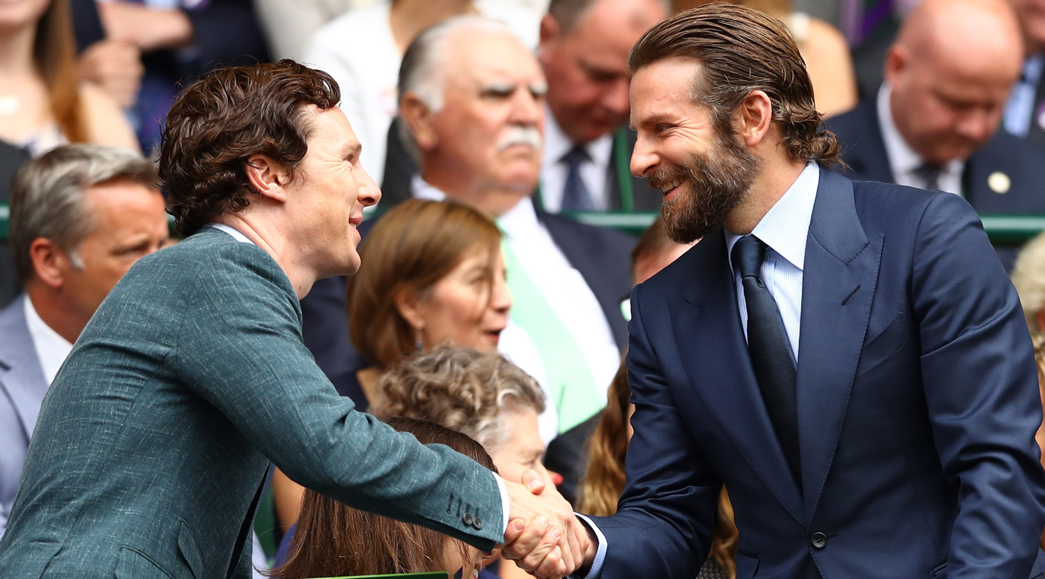 Bradley Cooper & Benedict Cumberbatch Sit Together for Wimbledon Finals ...