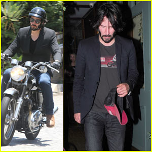 Keanu Reeves Rides His Motorcycle Around LA | Keanu Reeves : Just Jared ...