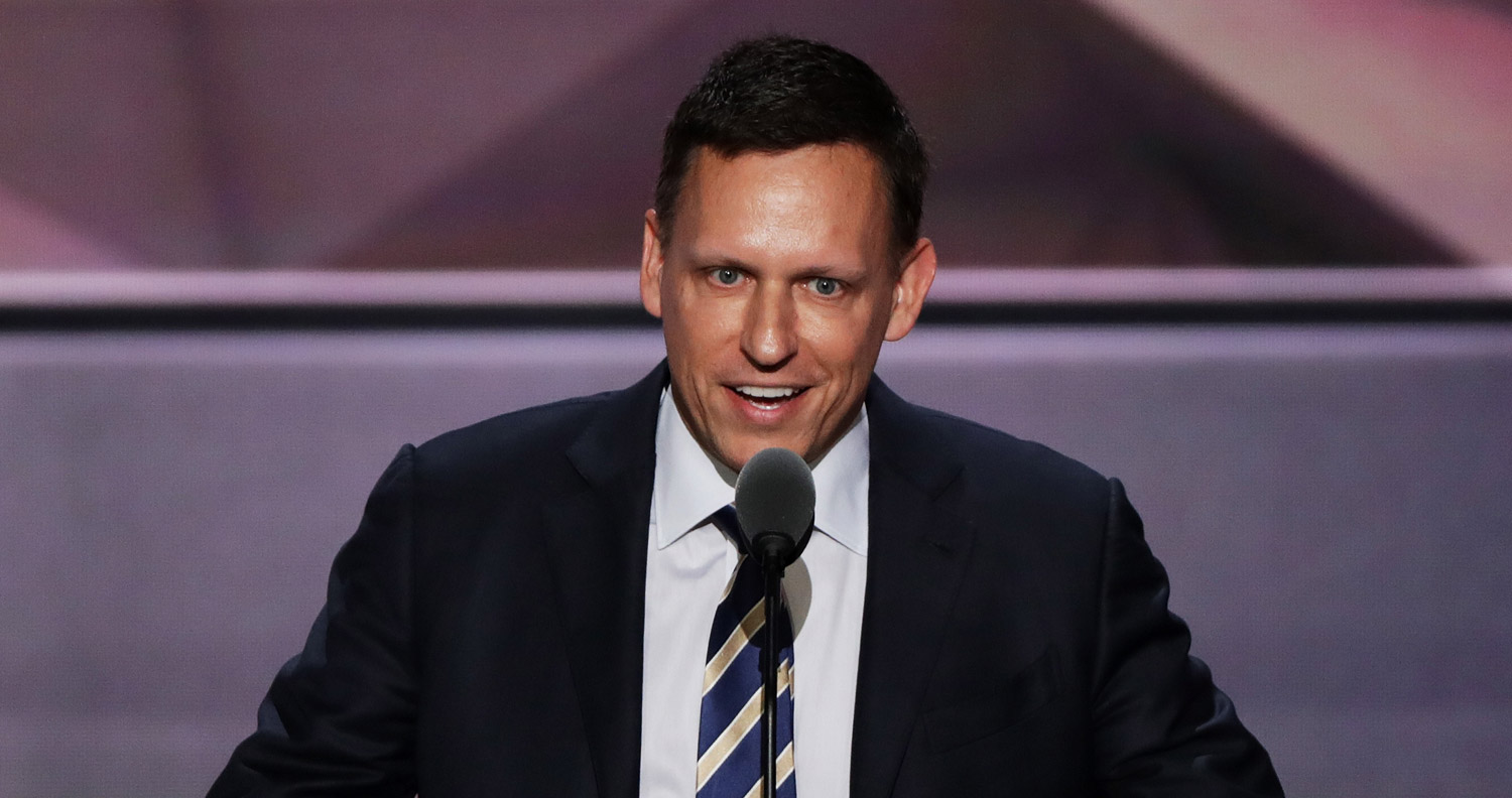 Peter Thiel in RNC Speech: I’m Proud to Be Gay & Republican | Peter ...