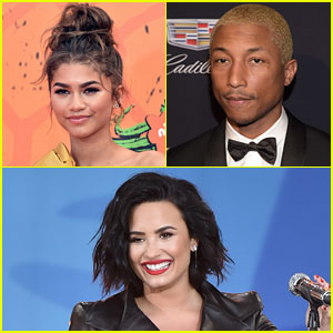 Demi Lovato, Zendaya, & Pharrell Favorite Tweets in Favor of Kim ...