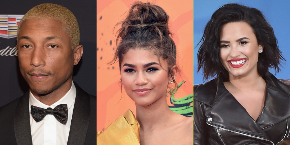 Demi Lovato, Zendaya, & Pharrell Favorite Tweets in Favor of Kim ...