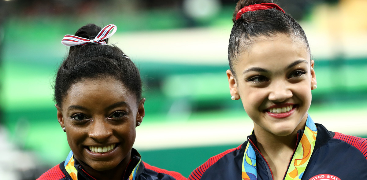Laurie Hernandez & Simone Biles Win Silver, Bronze for Balance Beam at ...