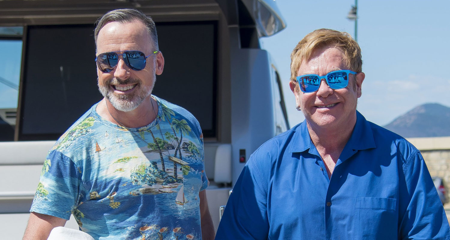 Elton John & David Furnish Vacation With Their Children in St. Tropez ...