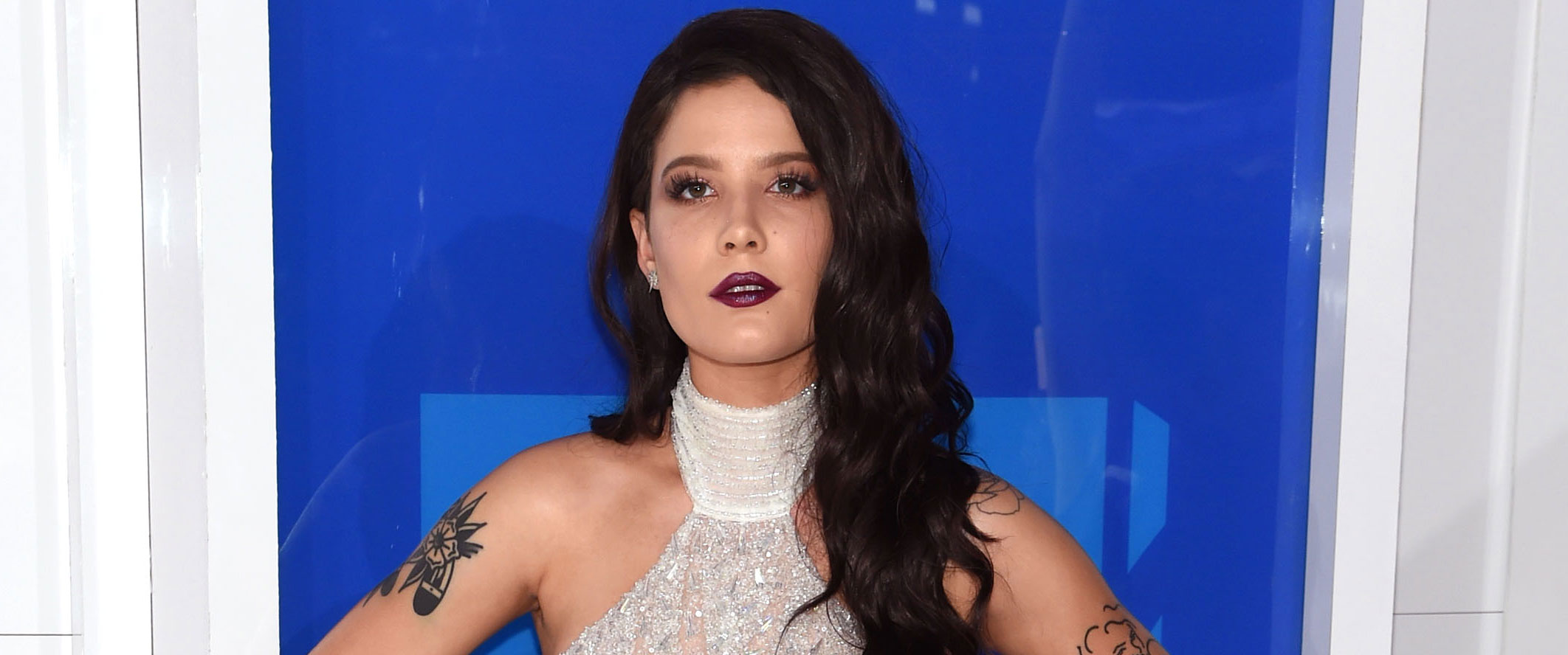 Halsey Opts for Super Sheer Silver Outift for MTV VMAs 2016 | 2016 MTV ...