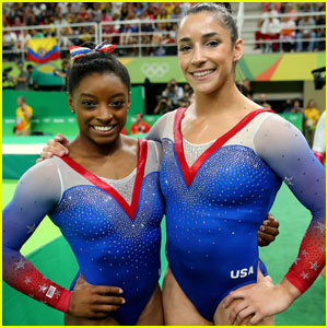 Simone Biles & Aly Raisman Take Gold & Silver in Gymnastics Floor ...