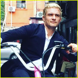 Orlando Bloom Debuts New Blond Hair! | Orlando Bloom | Just Jared ...