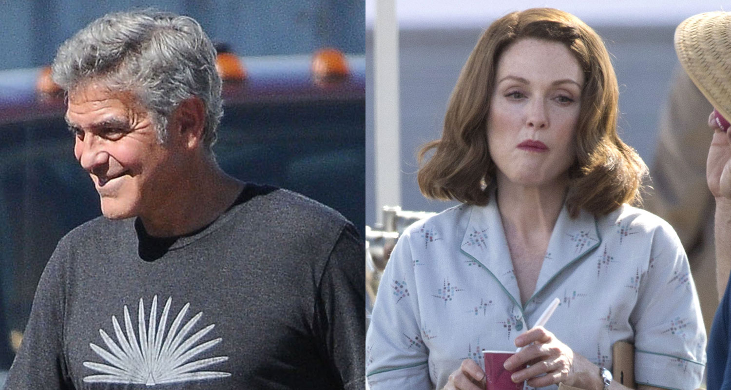 George Clooney Directs Julianne Moore in ‘Suburbicon’ Scenes | George ...