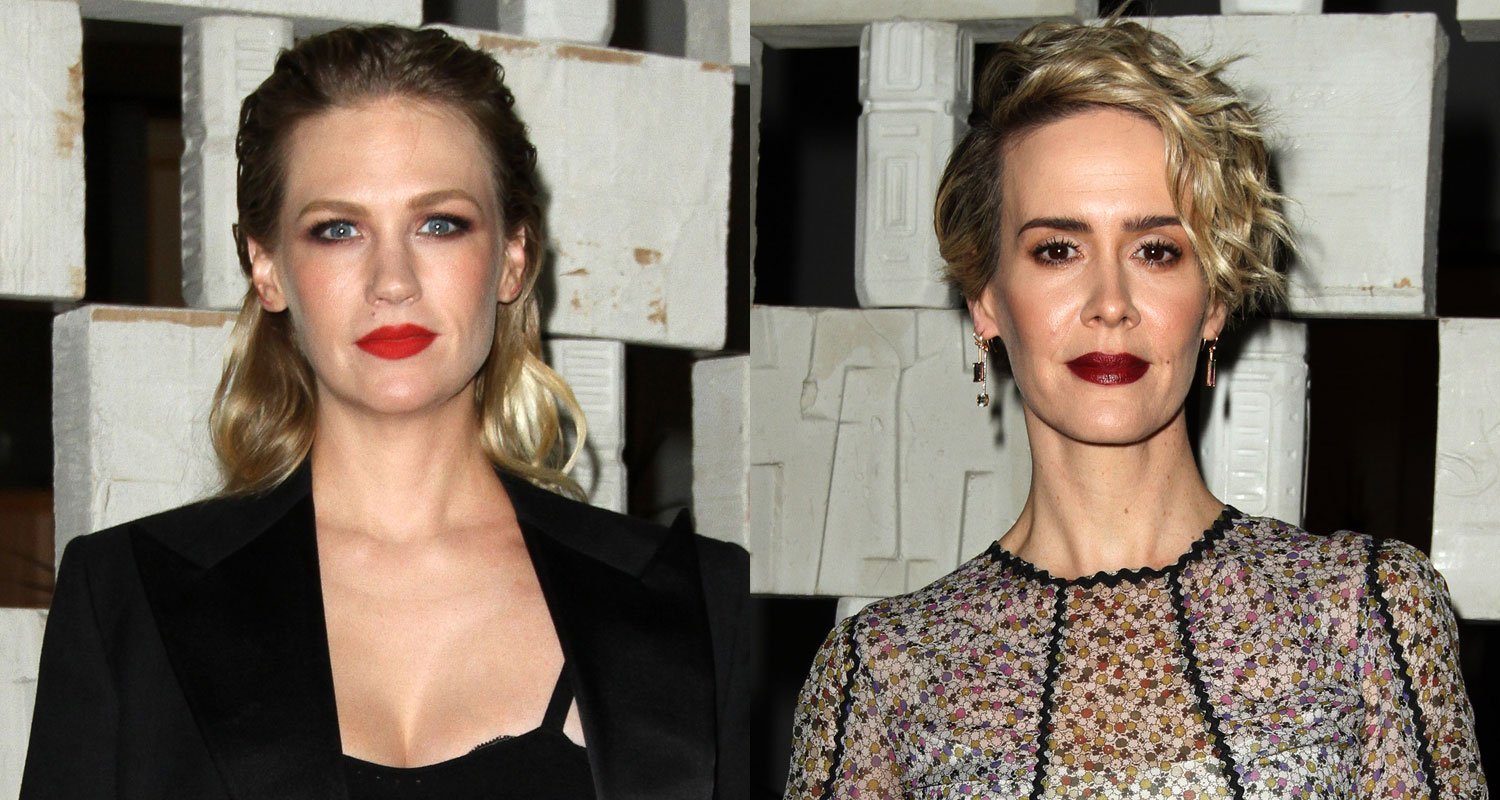 January Jones & Sarah Paulson Step Out in Style for Hammer Museum Gala ...