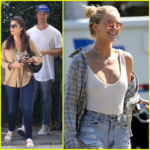 Patrick Schwarzenegger Goes House Hunting with Mom Maria Shriver ...