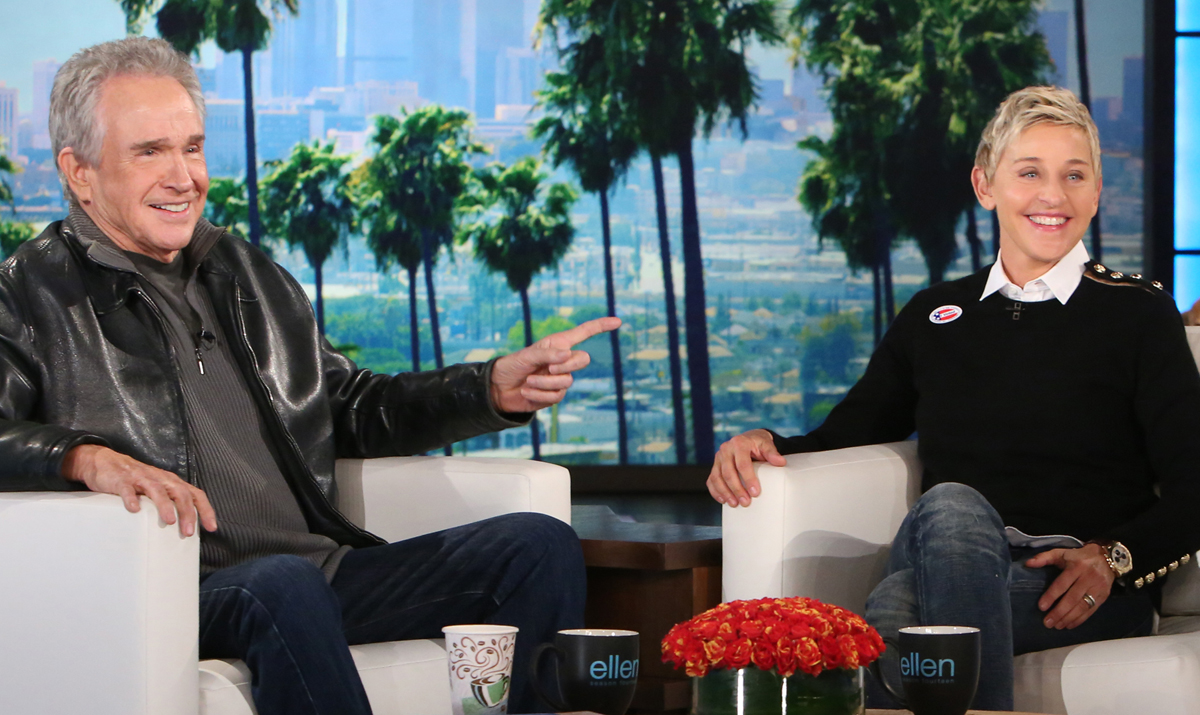 VIDEO: Warren Beatty Talks About Hitting on Ellen DeGeneres | Ellen ...
