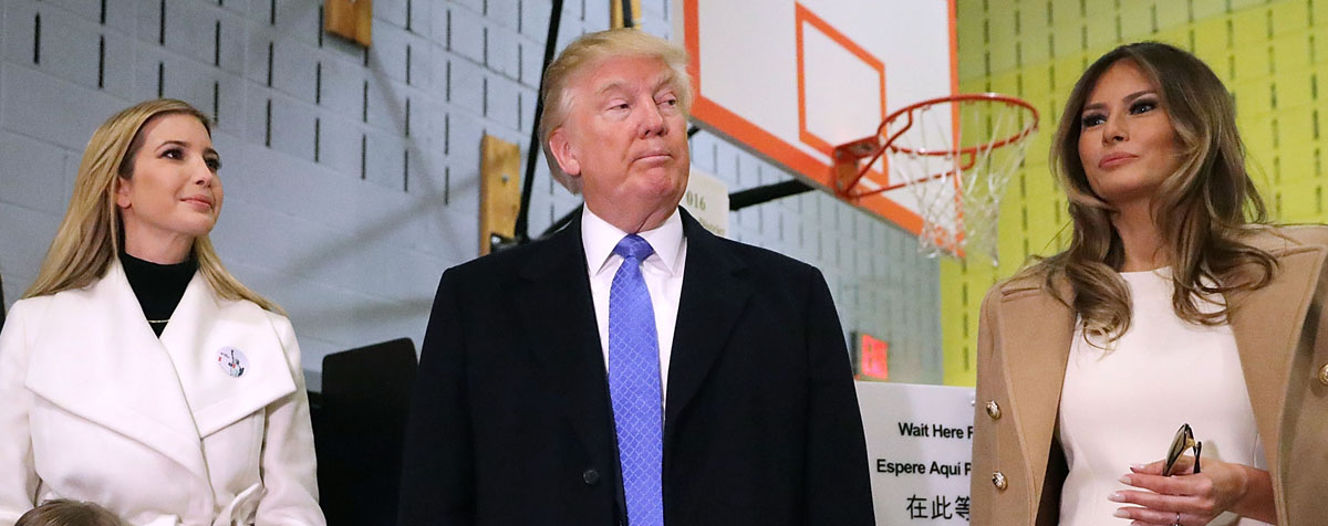 VIDEO: Donald Trump Votes in Presidential Election 2016 | 2016 Election ...