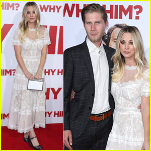 Kaley Cuoco & Karl Cook Couple Up for ‘Why Him?’ Premiere | Adam Devine ...