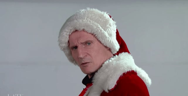VIDEO: Liam Neeson is the Scariest Santa Claus You’ll Ever Meet! | Liam ...