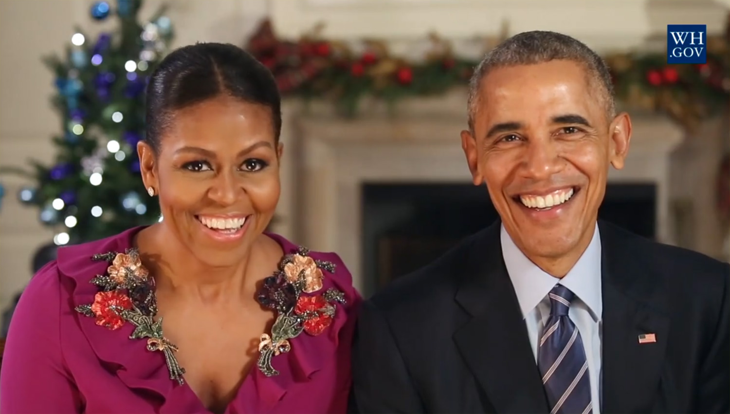 Obamas Send Final Christmas Message from the White House | 2016 ...