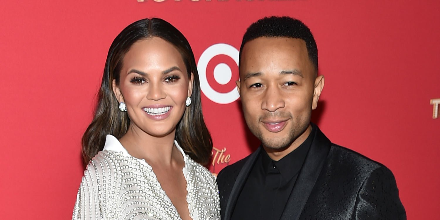 Chrissy Teigen & John Legend Wear Coordinating Outfits to Target ...