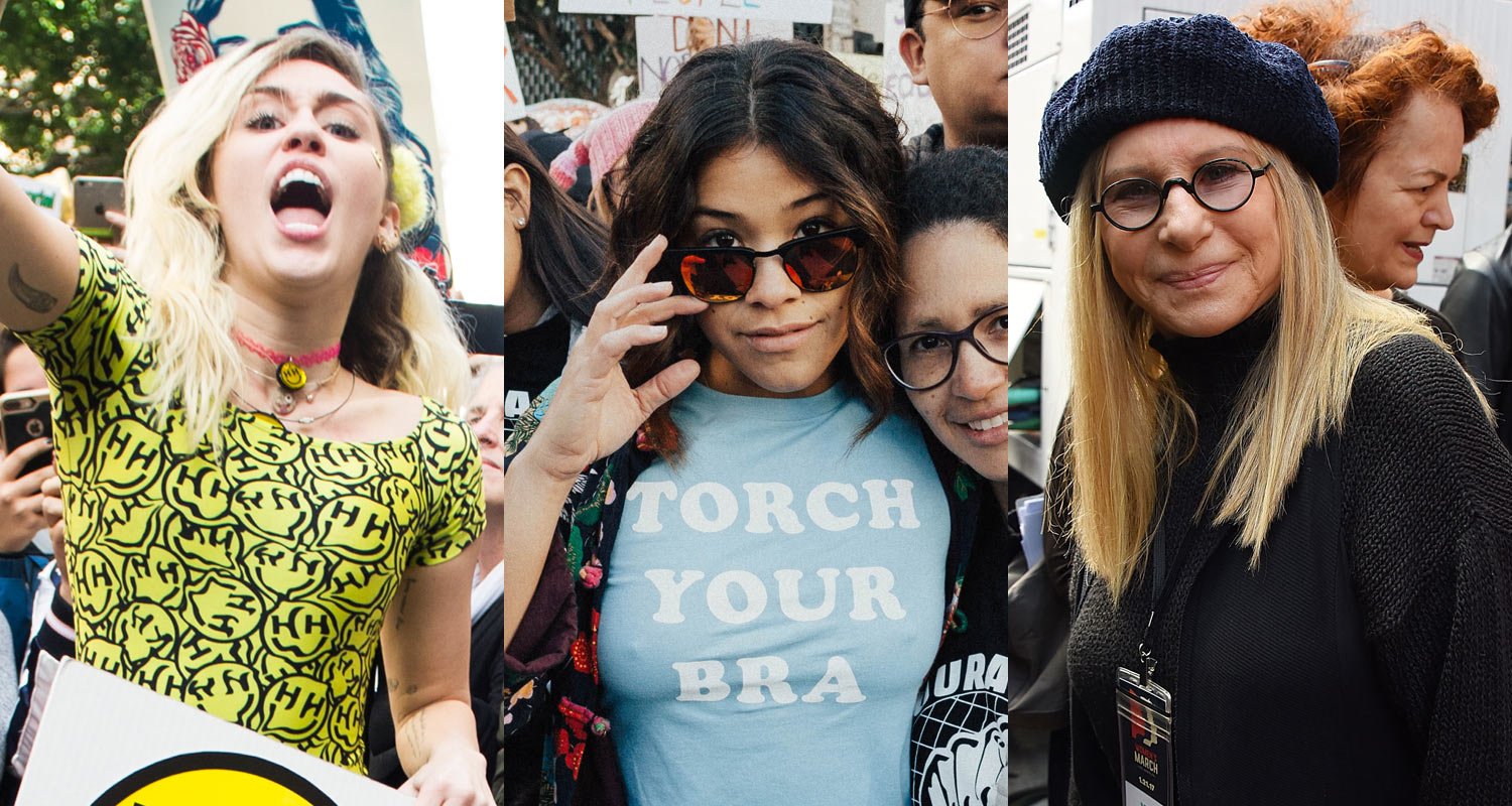 Miley Cyrus, Gina Rodriguez, & Barbra Streisand Stand Together at Women ...