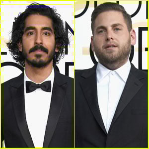 Dev Patel & Jonah Hill Hit Golden Globes 2017 Red Carpet | 2017 Golden ...