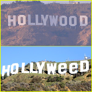 Someone Turned the Hollywood Sign Into the ‘Hollyweed’ Sign | Random ...