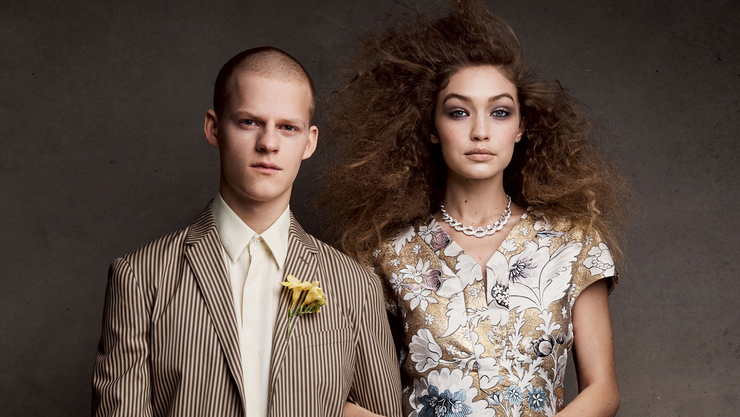 Gigi Hadid Poses For Vogue With The Rising Stars Of Broadway Finn