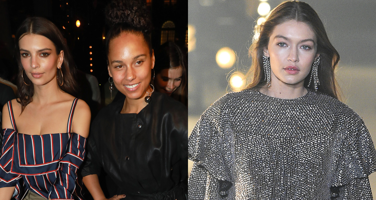 Alicia Keys Emily Ratajkowski Watch Gigi Hadid Slay The Runway At