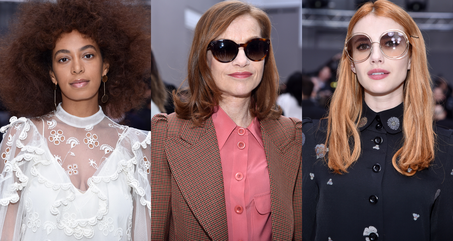 Solange Knowles, Isabelle Huppert & Emma Roberts Step Out In Style For ...