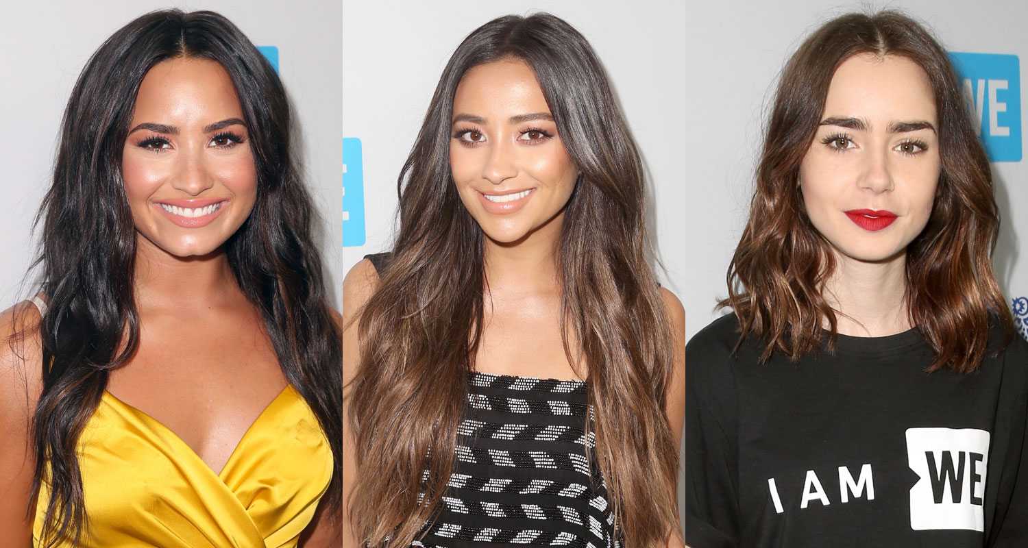 Demi Lovato, Shay Mitchell, & Lily Collins Are WE Day Beauties | Alicia ...