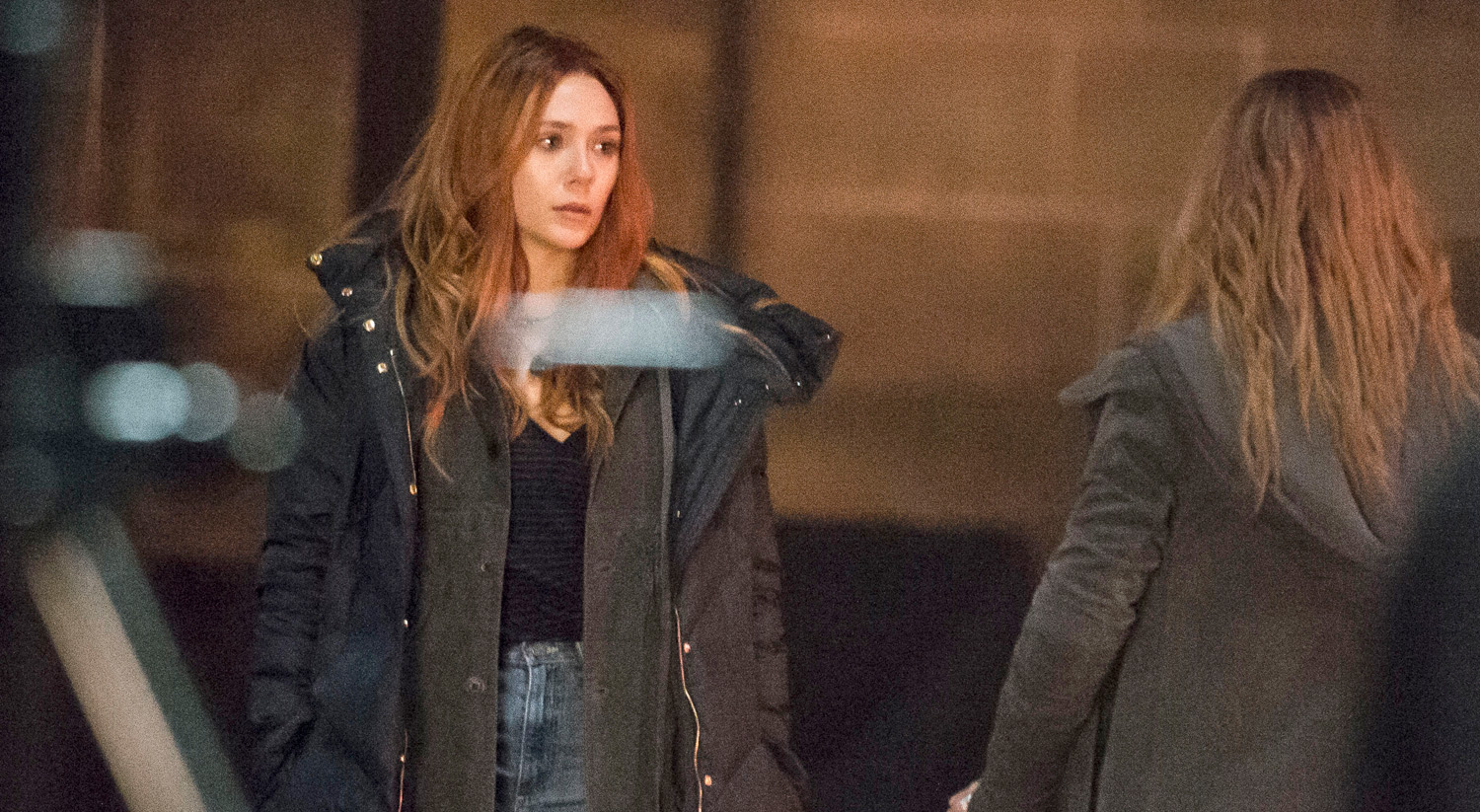Elizabeth Olsen Films ‘Avengers: Infinity War’ Alongside Her Stunt ...