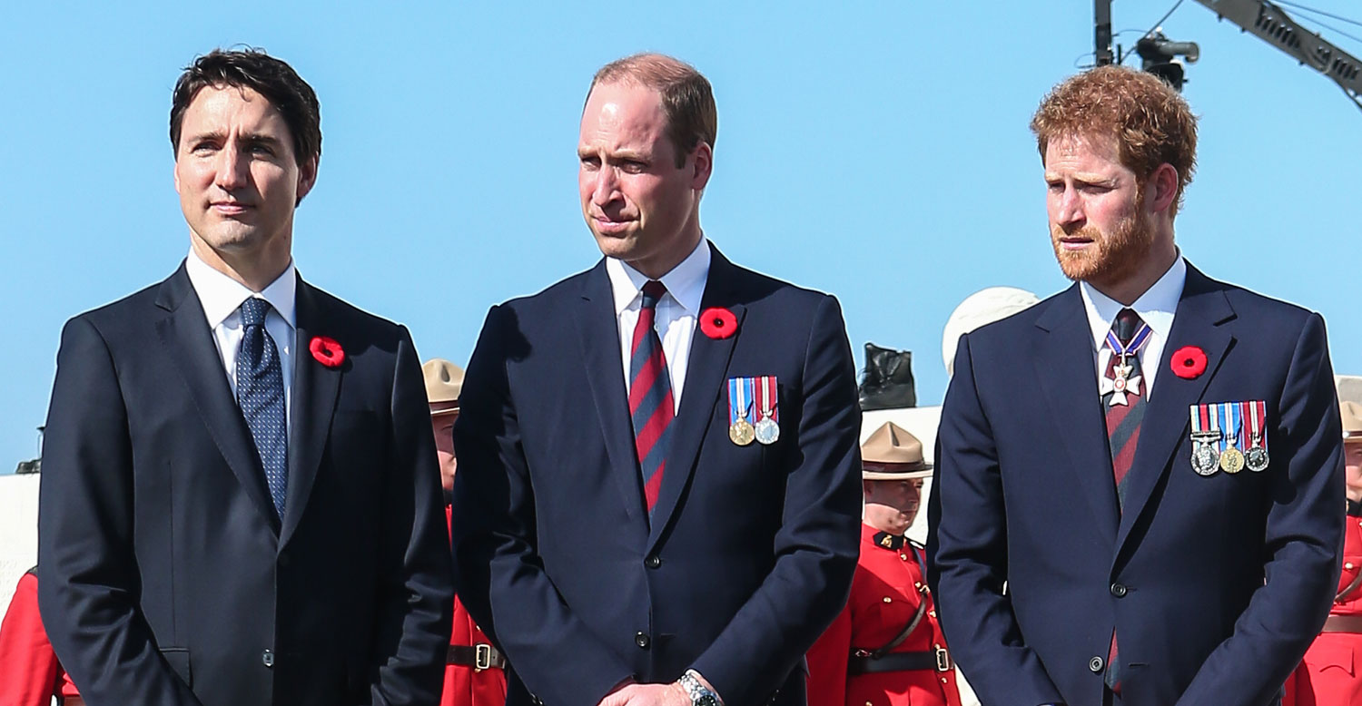 Princes William & Harry Meet Up With Canadian Prime Minister Justin ...