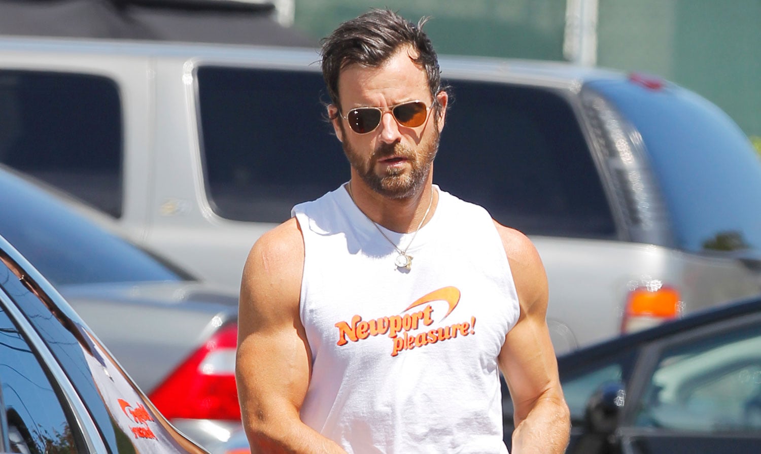 Justin Theroux Muscles Up After Tuesday Afternoon Workout! | Justin ...