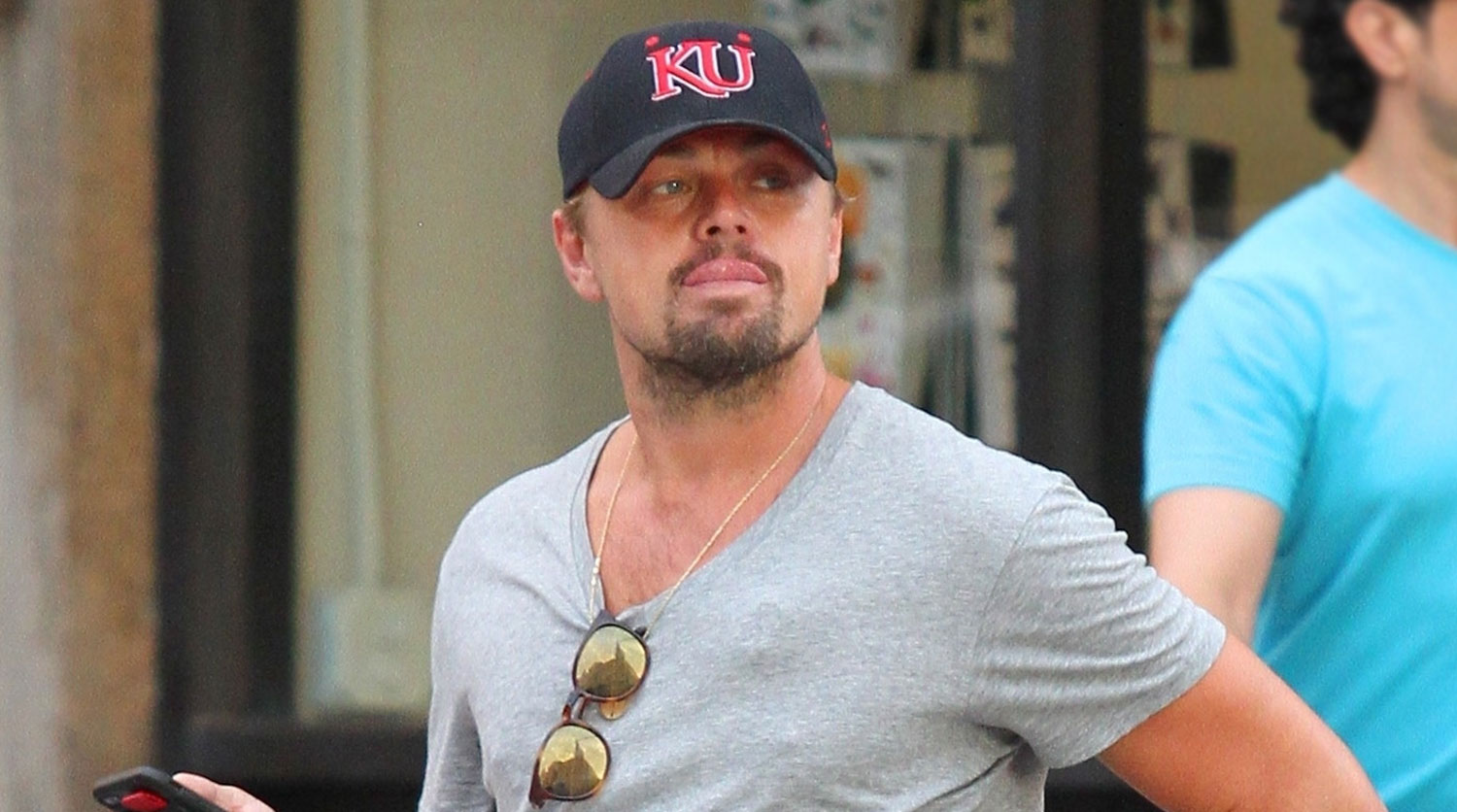 Leonardo DiCaprio Sports Kansas Jayhawks Hats in NYC | Leonardo ...