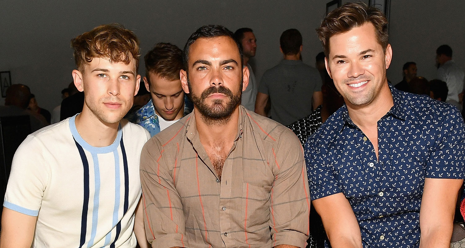 Andrew Rannells & Tommy Dorfman Buddy Up at Parke & Ronen Show During ...