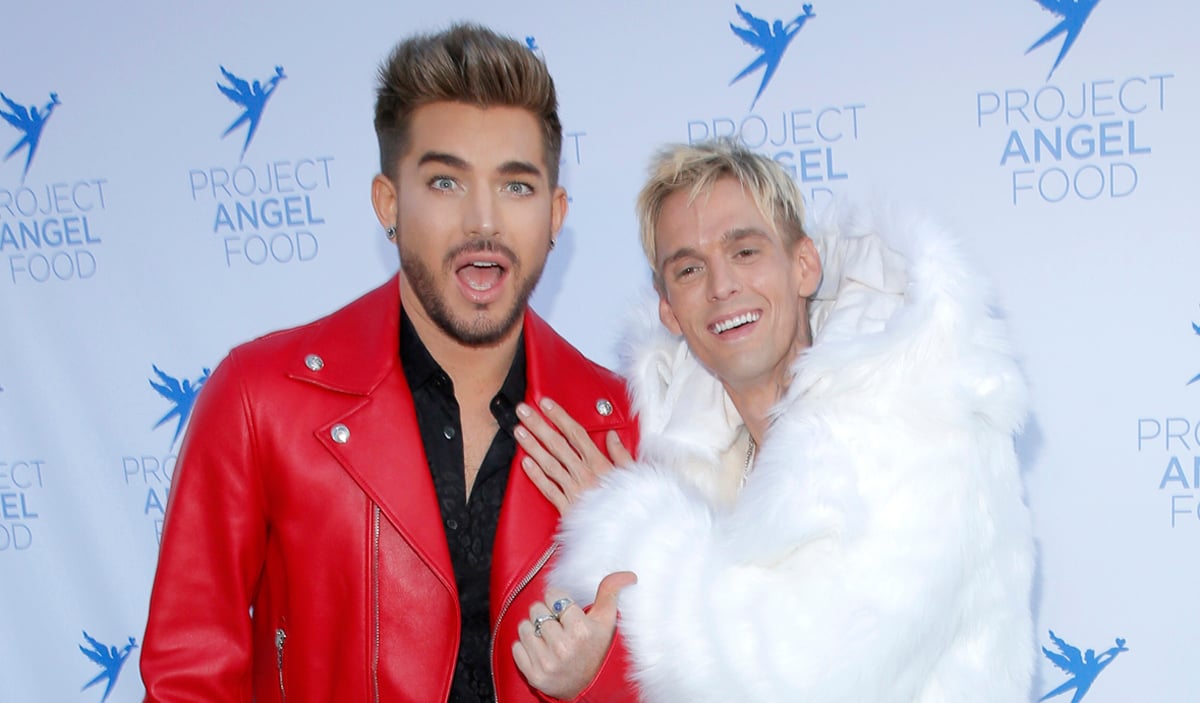 Aaron Carter Meets Up with Adam Lambert at Project Angel Food’s Awards ...