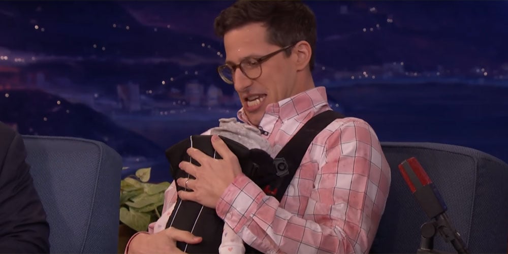 Andy Samberg (Sort Of) Debuts Baby Daughter on ‘Conan’ – Watch Now ...