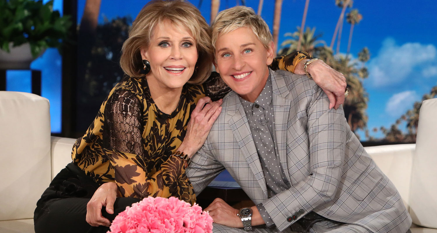 Jane Fonda Tells Ellen She’s ‘Unhappy’ That Latest Love Scene with ...