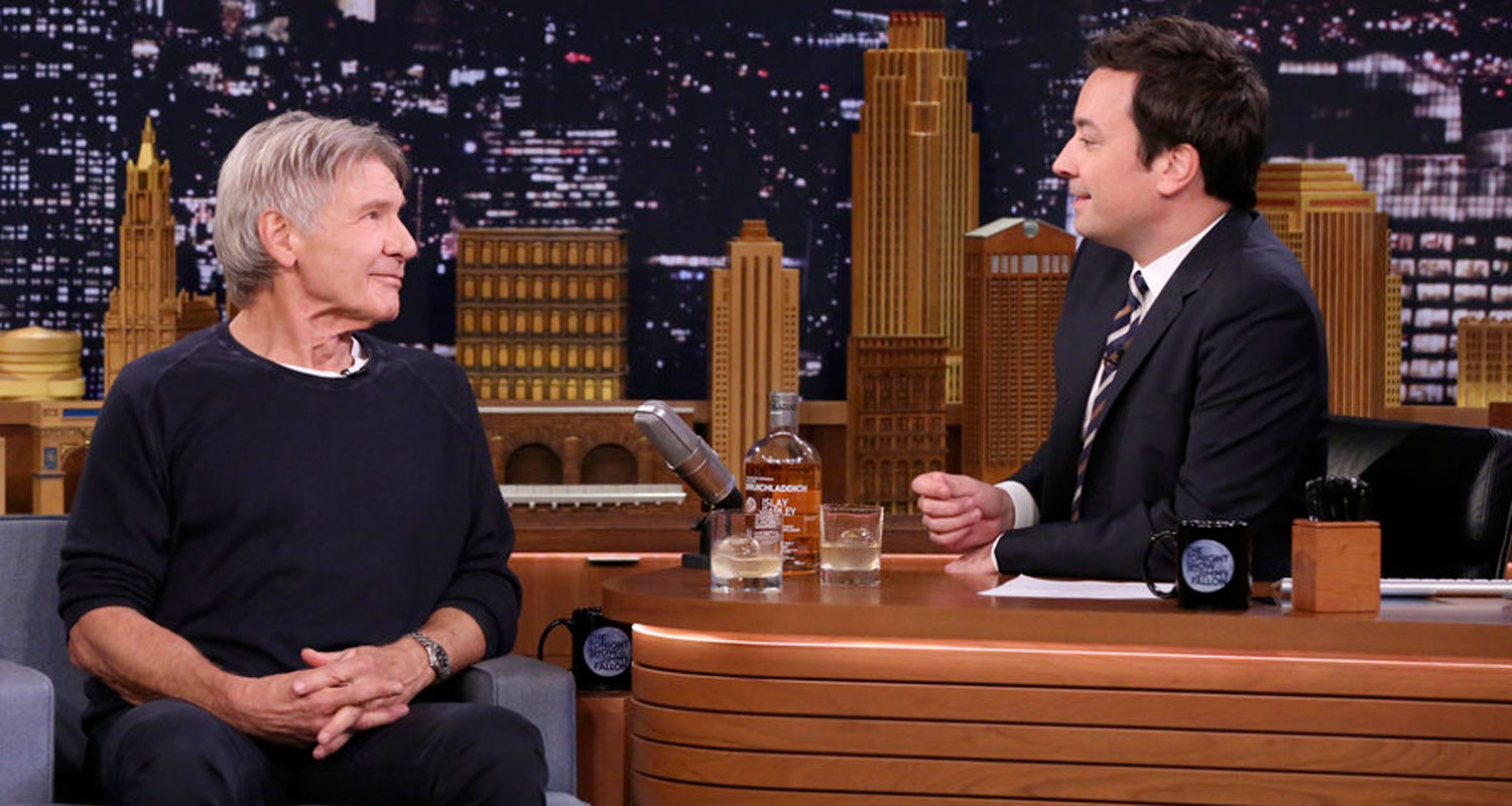 Harrison Ford & Jimmy Fallon Sip Scotch & Tell Each Other Jokes on ‘The ...