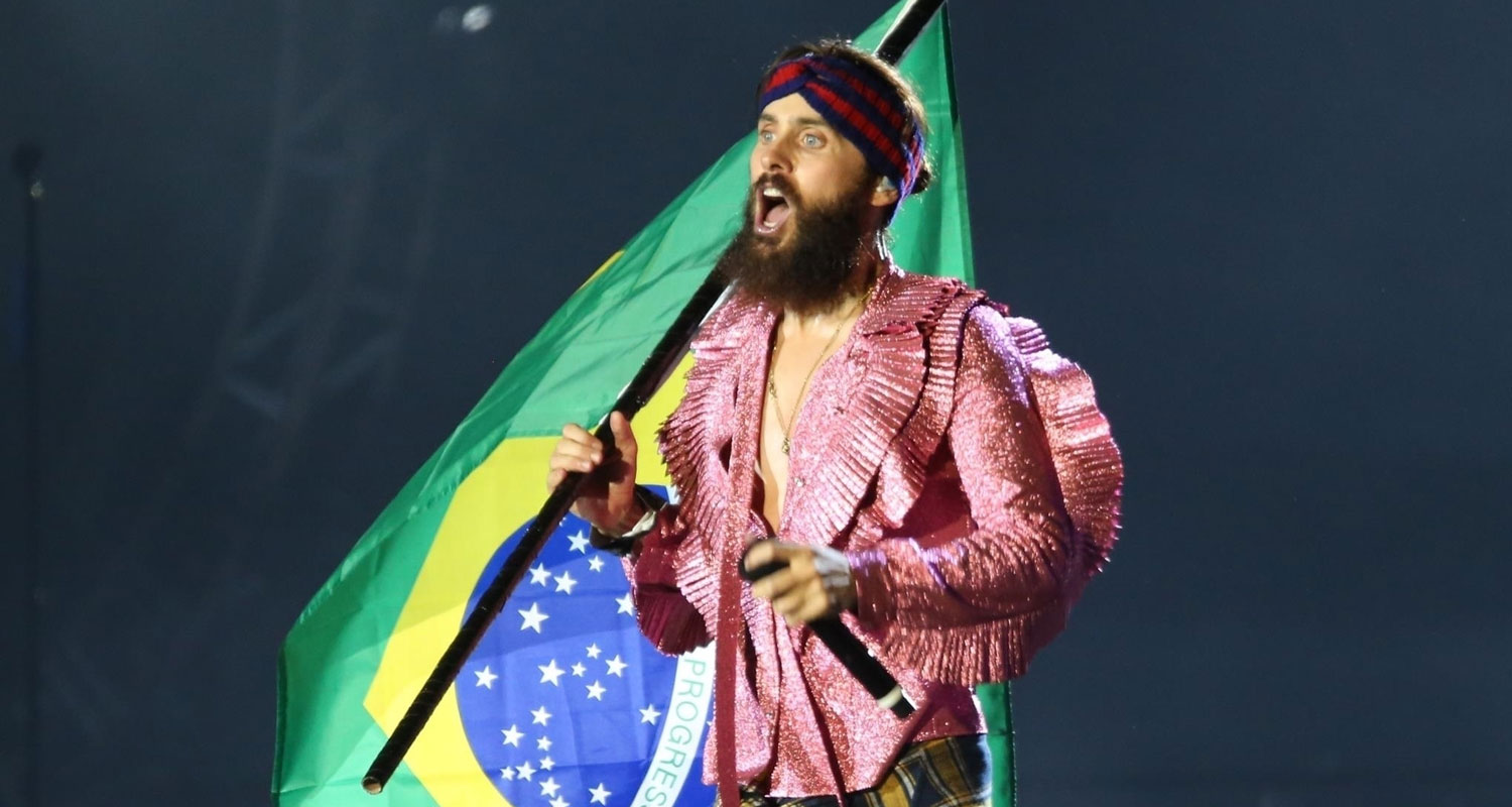Jared Leto Sparkles On Stage at Rock in Rio Music Festival 2017 ...