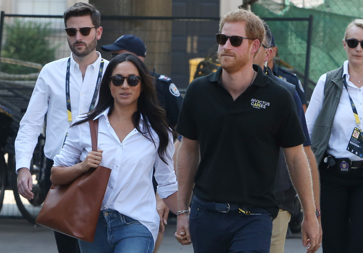 Prince Harry & Meghan Markle Hold Hands, Make First Public Appearance ...