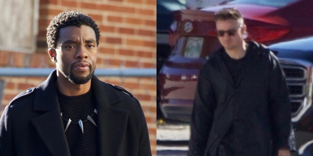 Chadwick Boseman & Jeremy Renner Suit Up for ‘Avengers 4′ Filming ...