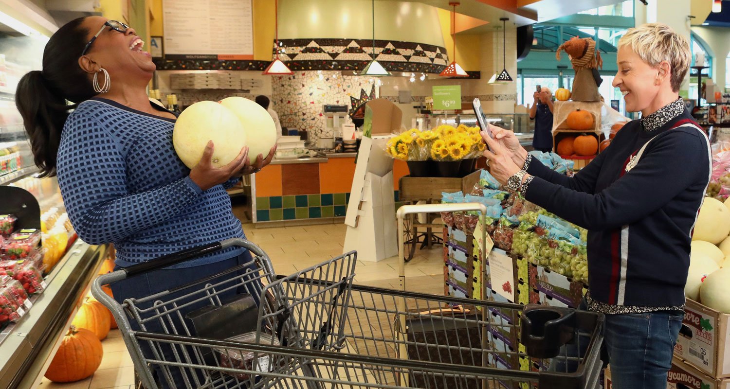 Ellen DeGeneres Takes Oprah Grocery Shopping in Hilarious Video – Watch ...