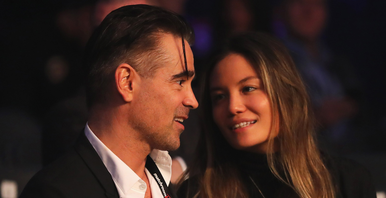 Colin Farrell Kisses Mystery Girlfriend at Boxing Match | Colin Farrell ...