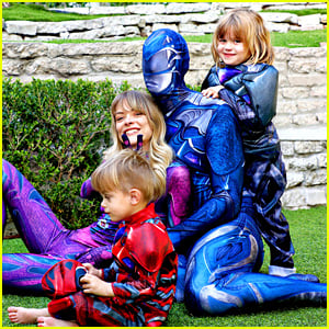 Jaime King & Family Dress Up as Power Rangers for Halloween Practice ...