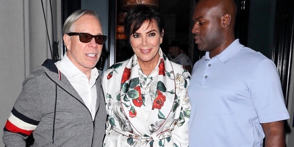 Kris Jenner Dines With Boyfriend Corey Gamble & Tommy Hilfiger in West ...