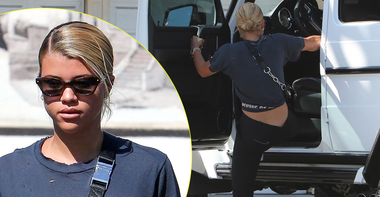 Sofia Richie’s Car Is So Tall She Can Barely Get In! | Sofia Richie | Just Jared: Celebrity News ...